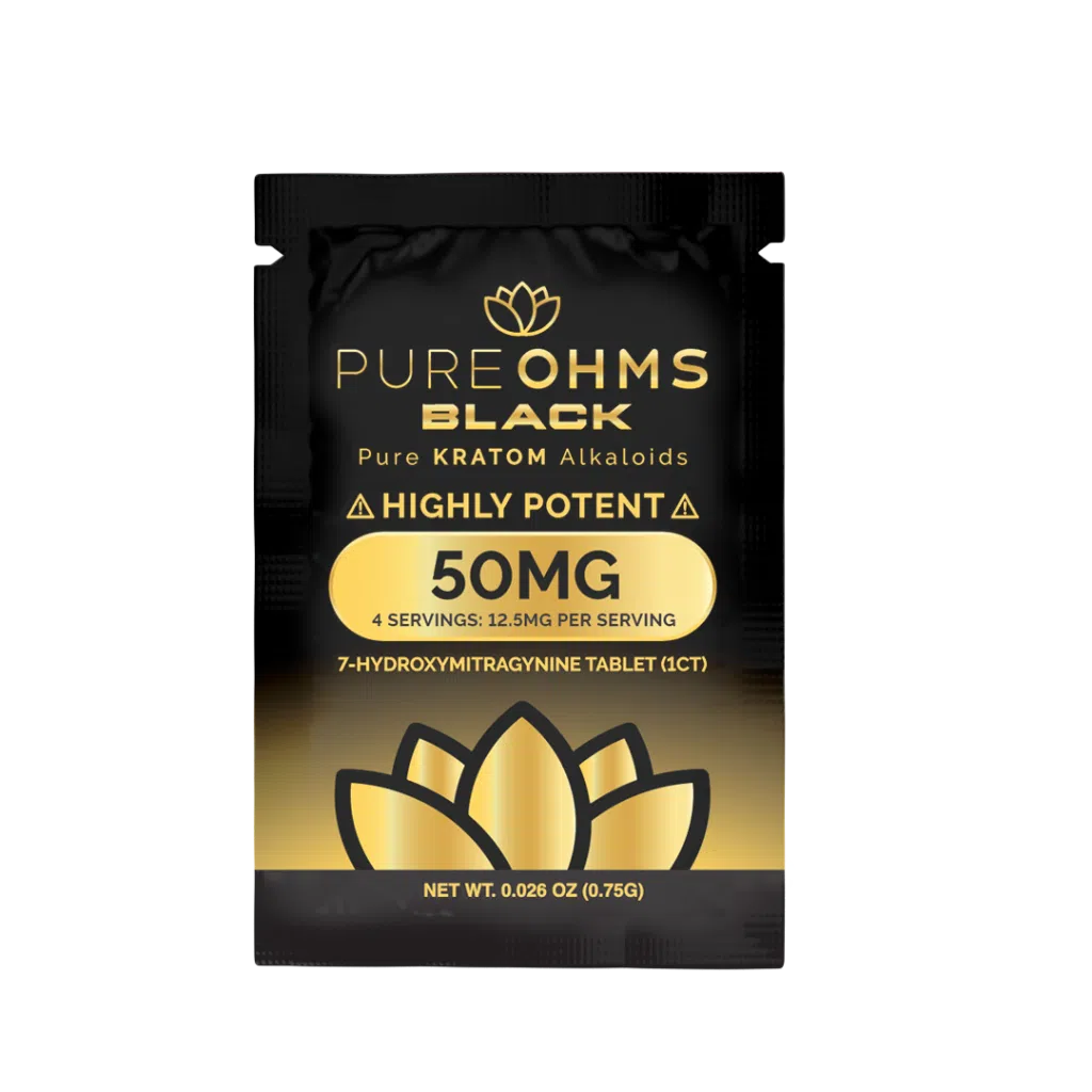 Pure Ohms Black 7-Hydroxy Tabs 30mg Singles - Pure OHMS
